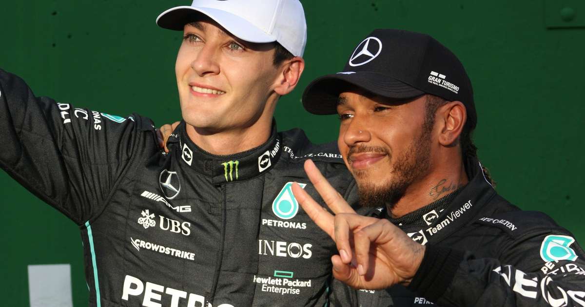 Russell e Hamilton encerram jejum de quase 1 ano de 1-2 da Mercedes no ...