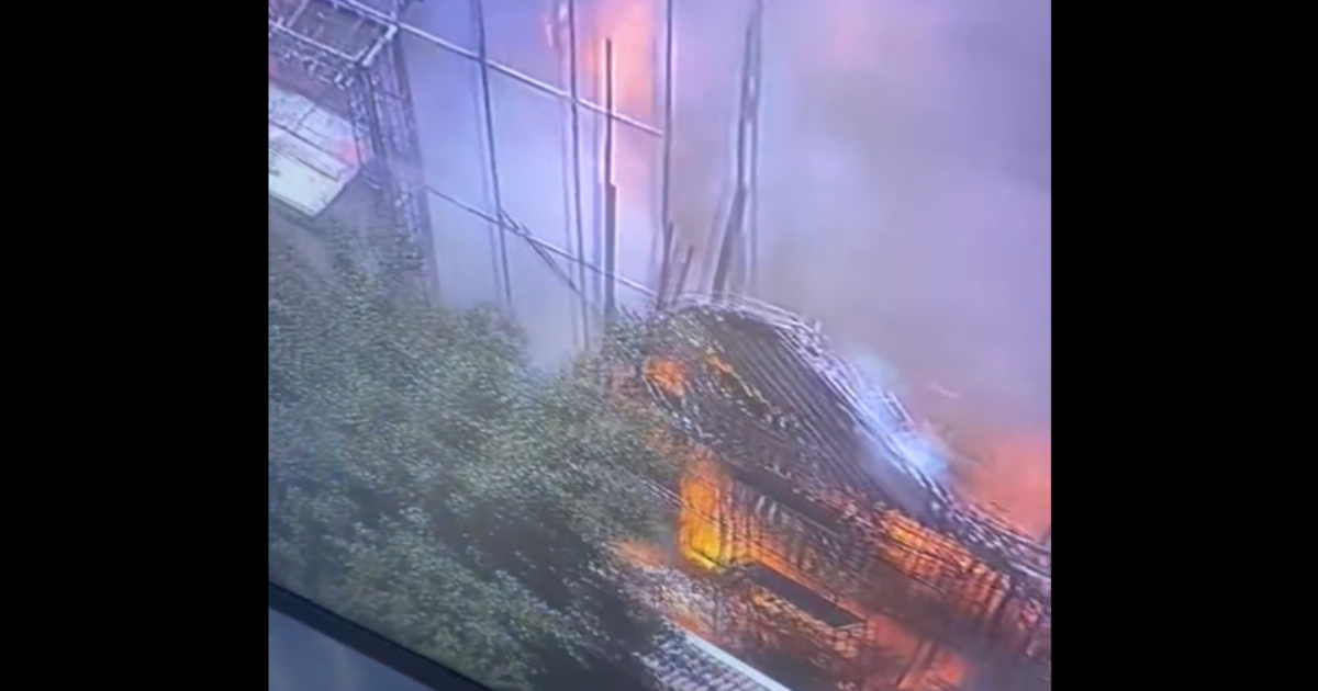 Incêndio atinge o Projac, estúdio da TV Globo, no Rio de Janeiro