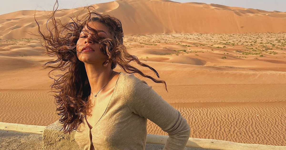 Zendaya publica foto do cenário de "Duna: Parte 2"