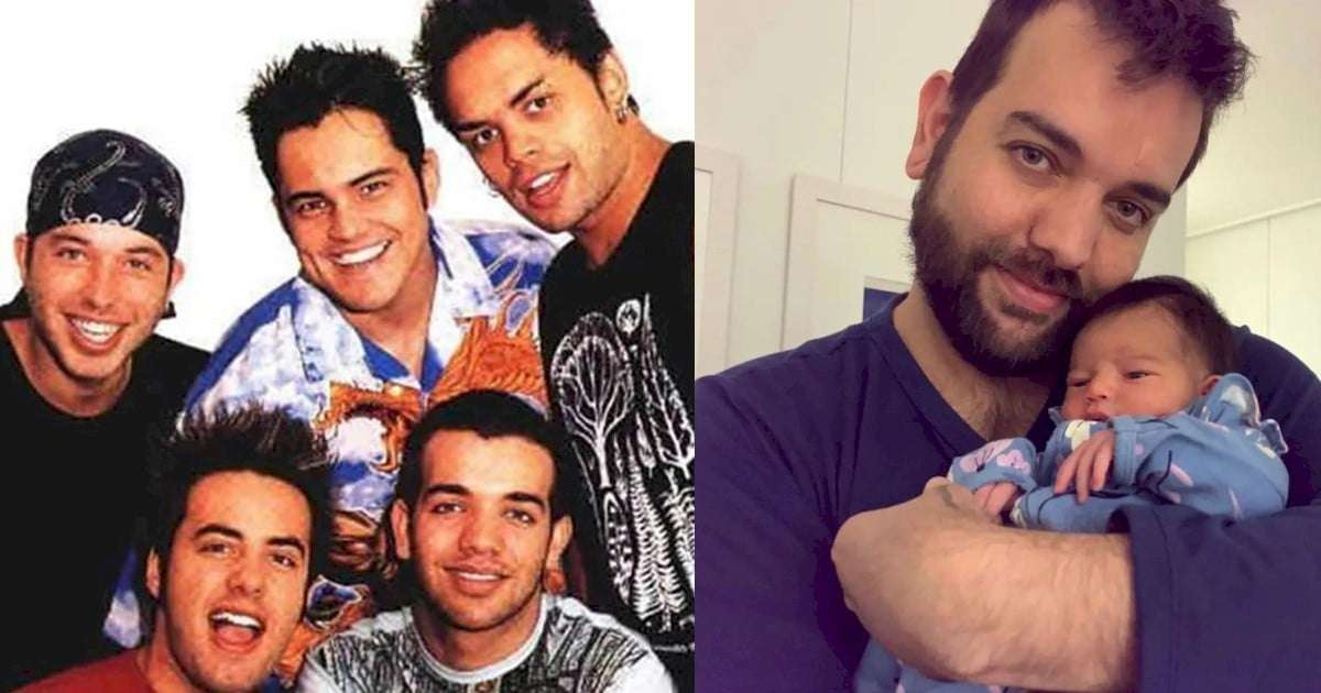 Aos 40 anos Sander Mecca posa ao lado da filha e comemora: "limpo!"
