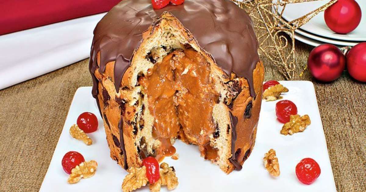 Chocotone recheado com caramelo: deixe seu Natal mais doce com essa receita