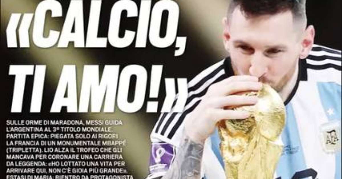 Imprensa Italiana Festeja Messi E Maradona Pé De Deus