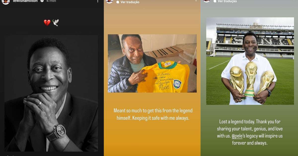 Hamilton lamenta morte de Pelé: "Seu legado vai nos inspirar para todo ...