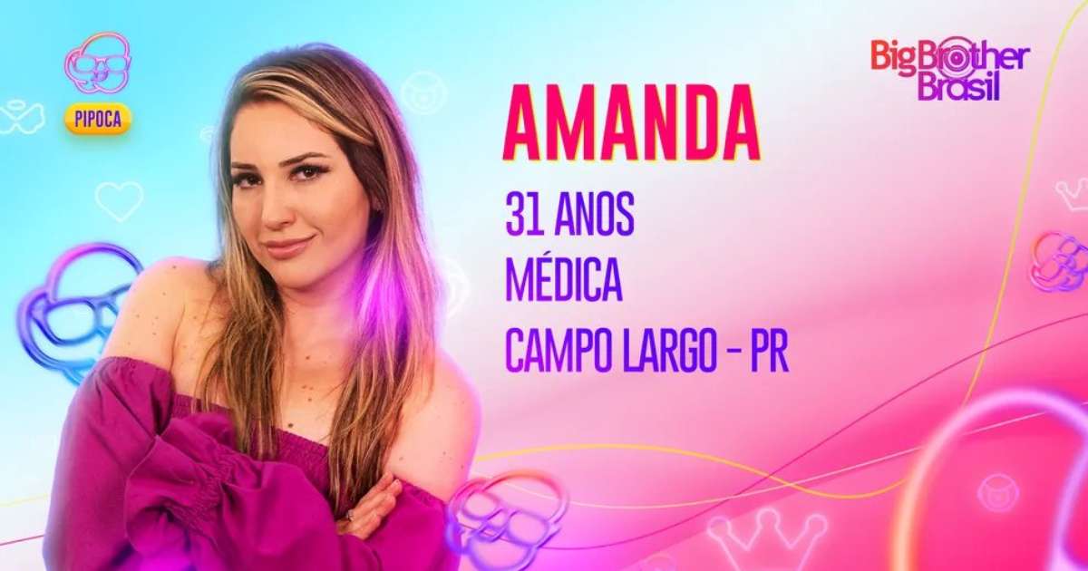 BBB 23: Última Pipoca é a médica Amanda Leite, acostumada a ficar sob pressão