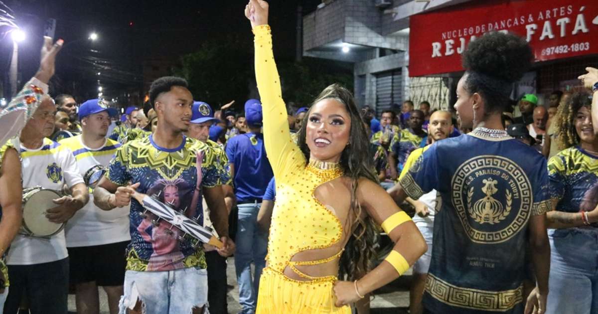 Mayara Lima retorna à Sapucaí como rainha de bateria do Tuiuti