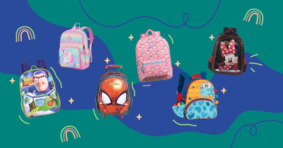 16 opções de mochila infantil para a volta às aulas das crianças