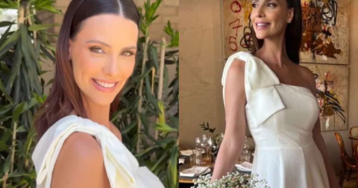 Camila Rodrigues se casa quatro meses após dar à luz