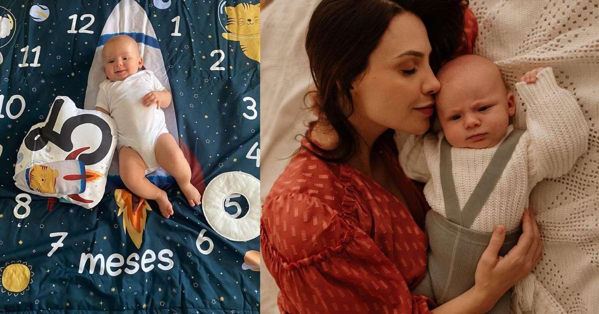 Camila Rodrigues celebra 5 meses do filho, Bernardo: "Sempre estarei aqui"