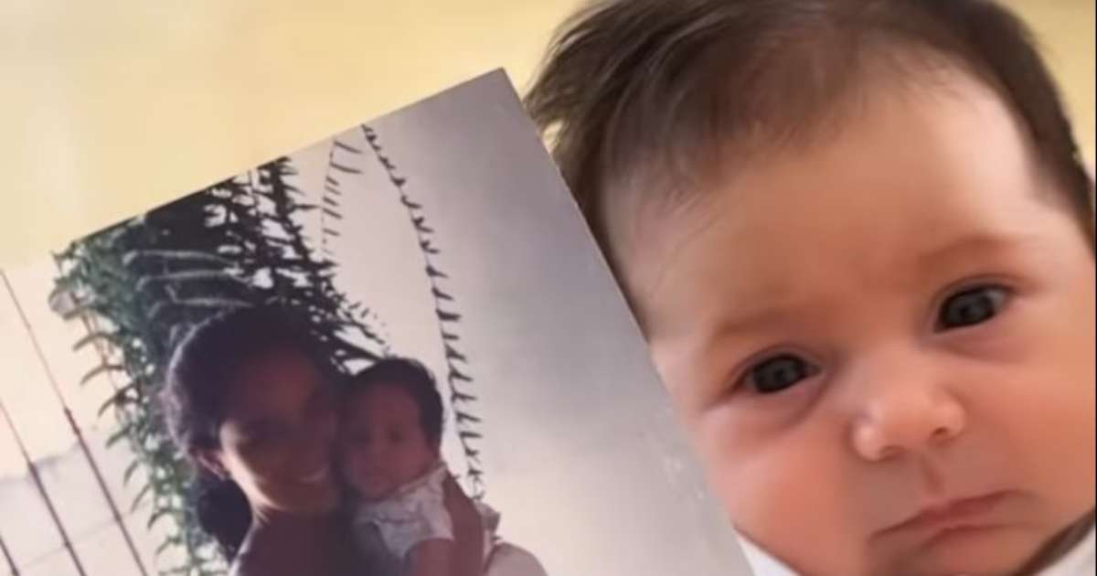 Semelhança de Eliezer criança com a filha impressiona: 'Cara da Lua'