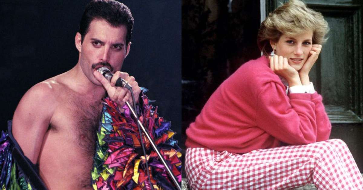A amizade icônica de Freddie Mercury e princesa Diana
