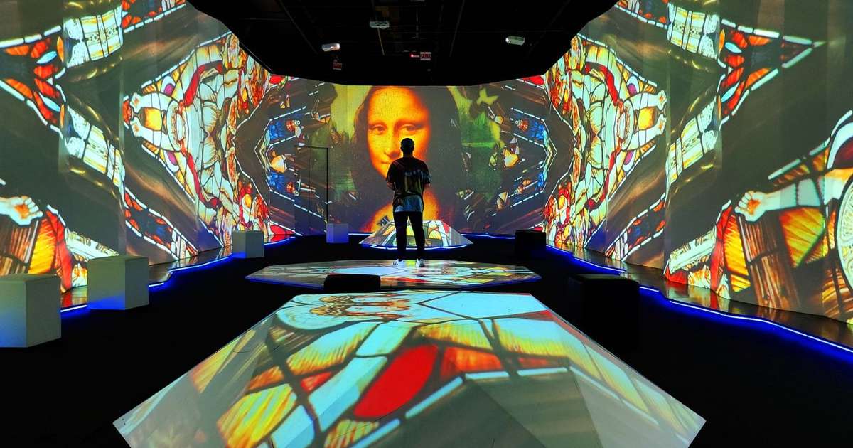 Obras de Da Vinci e Michelangelo ganham vida em exposição imersiva