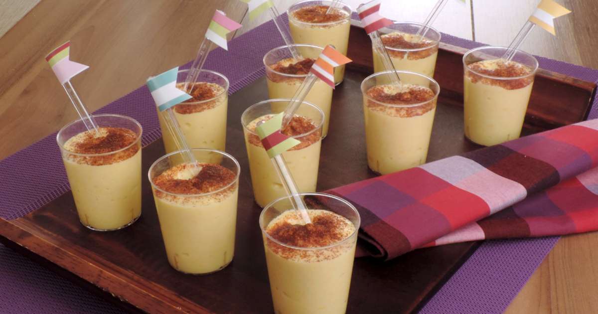 Brigadeiro de milho verde no copinho