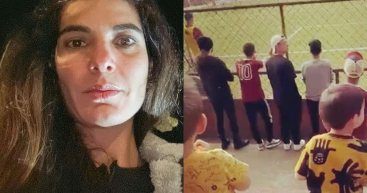 Andréia Sadi encanta a web ao mostrar filhos visitando estádio pela ...