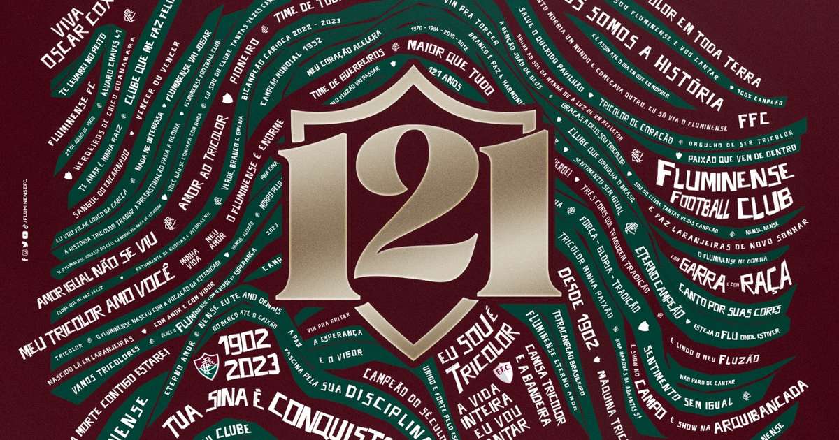 Fluminense celebra 121 anos com homenagens; relembre história do clube