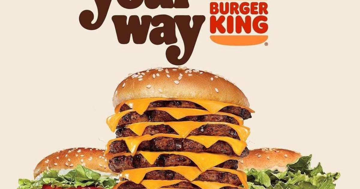 Após lanche com 20 fatias de queijo, Burger King lança hambúrguer na ...