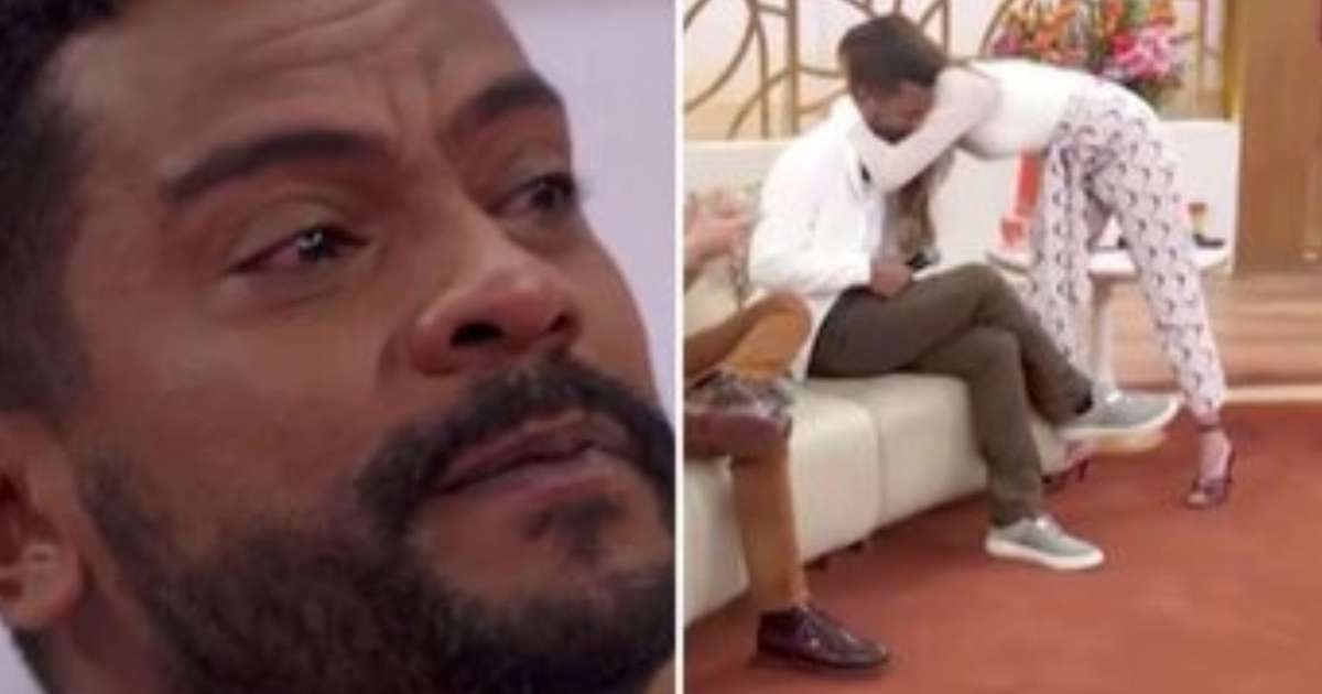 Samuel de Assis se emociona, chora no programa 'Encontro' e é consolado por Patrícia Poeta
