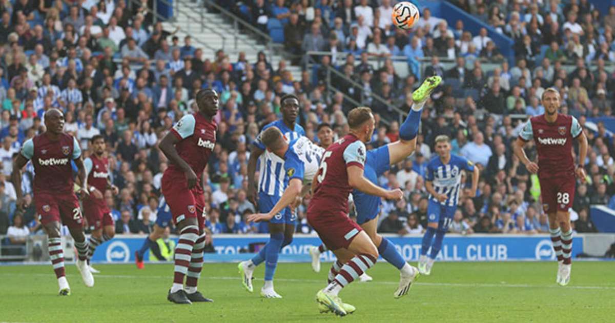 West Ham acaba com a banca do Brighton e assume a liderança inglesa