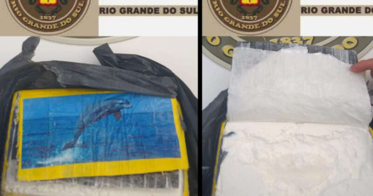 RS: Dupla presa em flagrante com 1kg de Cocaína "escama de peixe"
