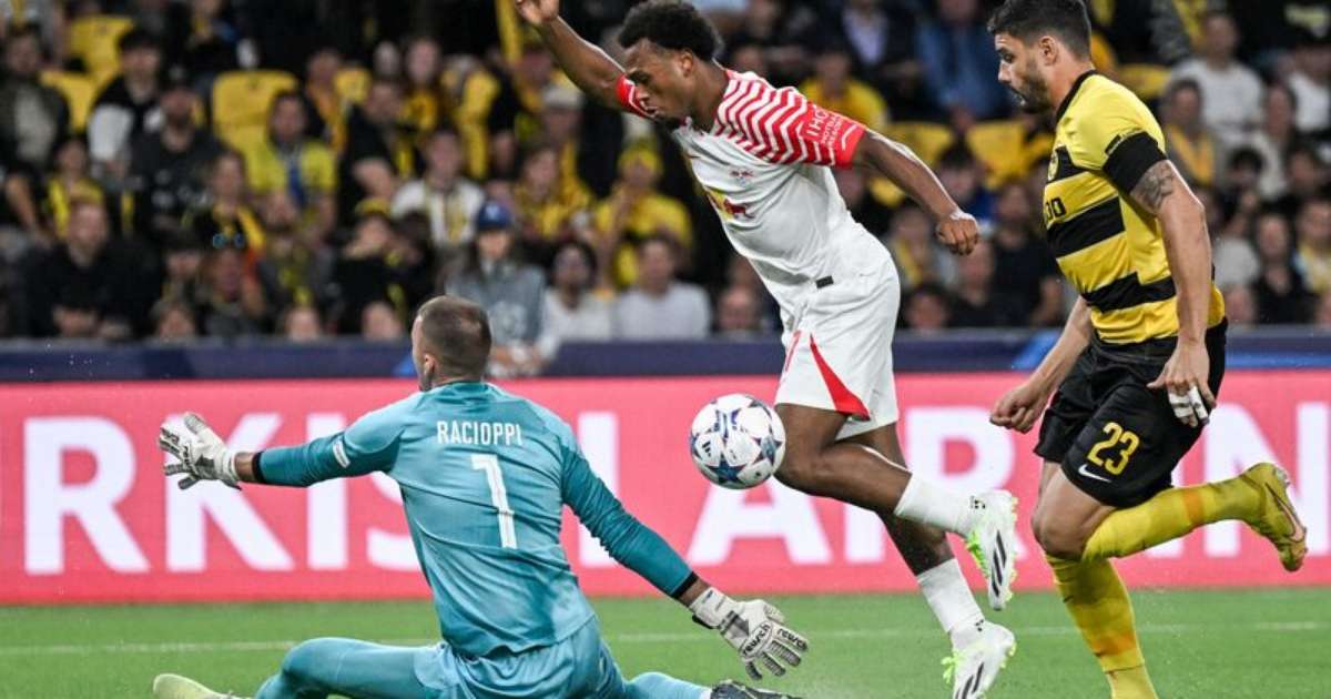 RB Leipzig começa com vitória no Grupo G da Champions