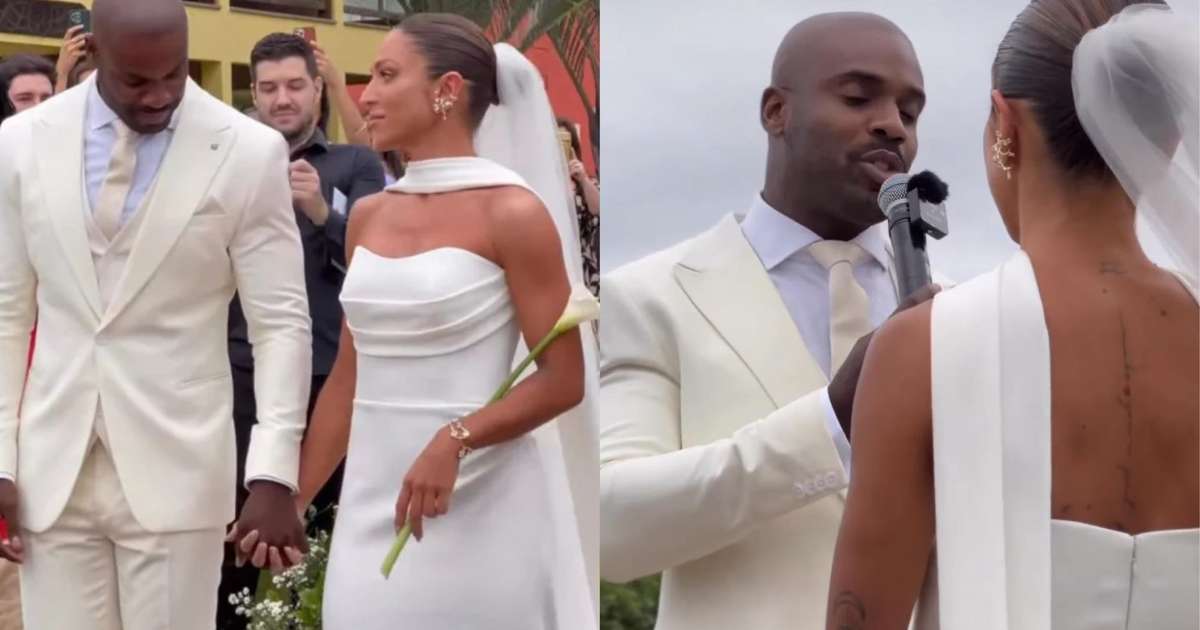 Rafael Zulu e Aline Becker se casam em cerimônia luxuosa na praia