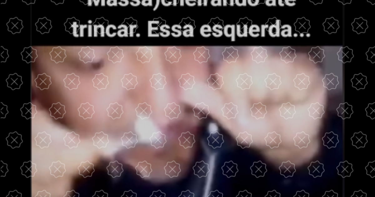 É falso vídeo que mostra Sergio Massa cheirando cocaína