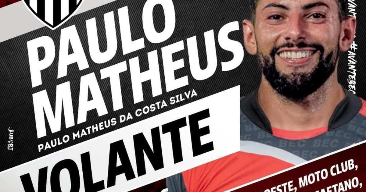 Meia Paulo Matheus celebra chegada ao Bandeirante-SP