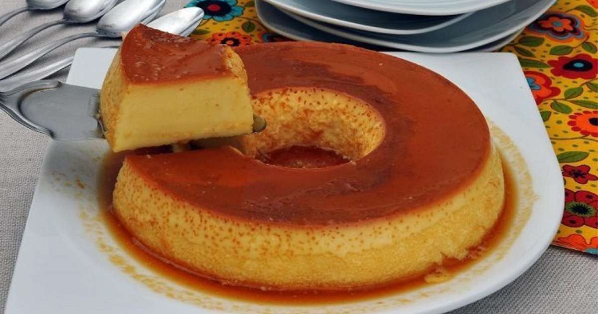 Receita de pudim de leite em pó simples e fácil de fazer
