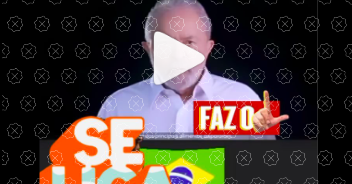 Vídeo de 2020 em que Lula diz que preços dos alimentos vão subir ...