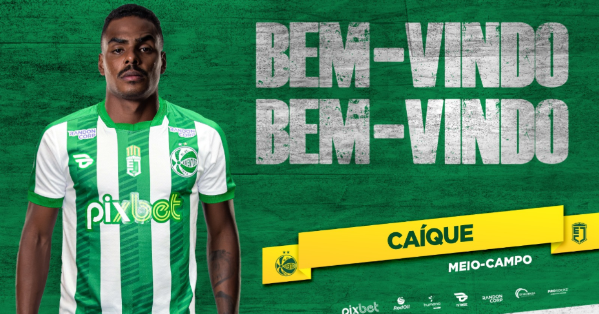 Juventude anuncia a contratação do volante Caíque para a próxima temporada