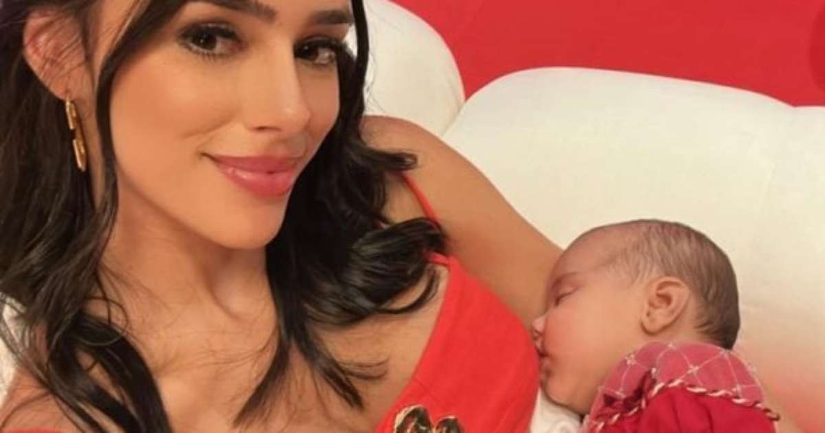 Bruna Biancardi exibe a primeira ceia de Natal de Mavie