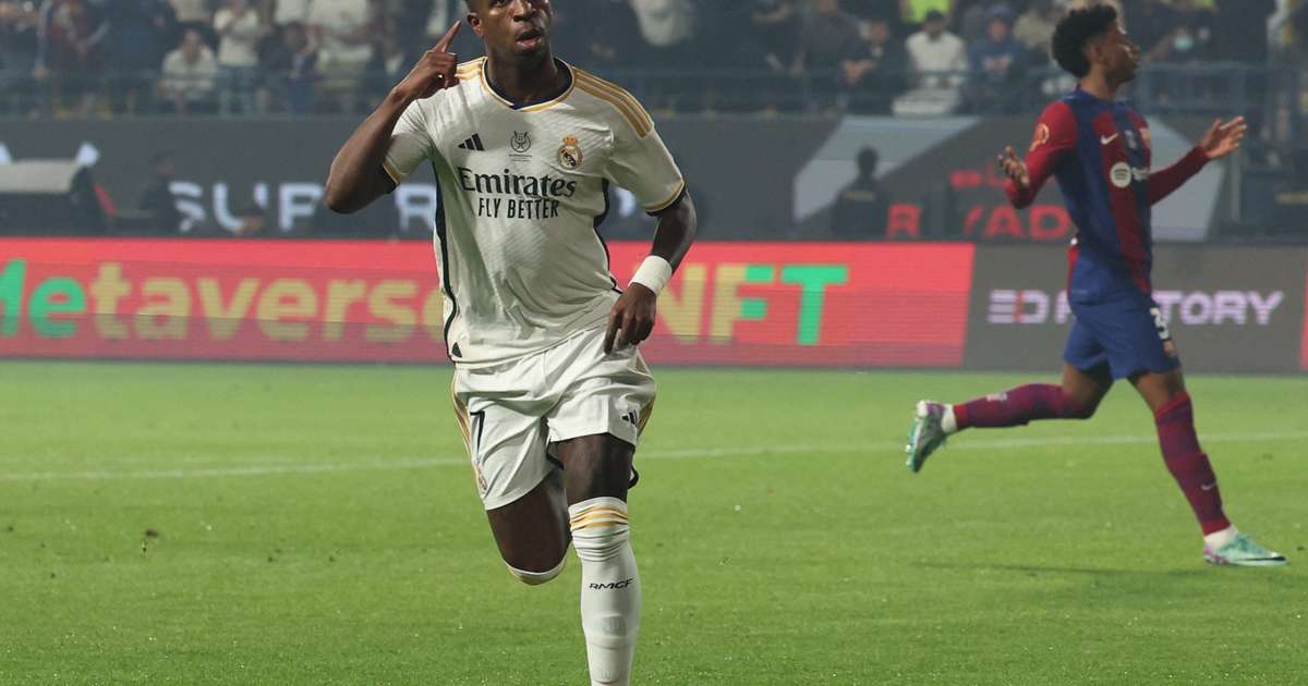 Vini Jr marca três vezes, Real Madrid goleia o Barcelona e conquista ...