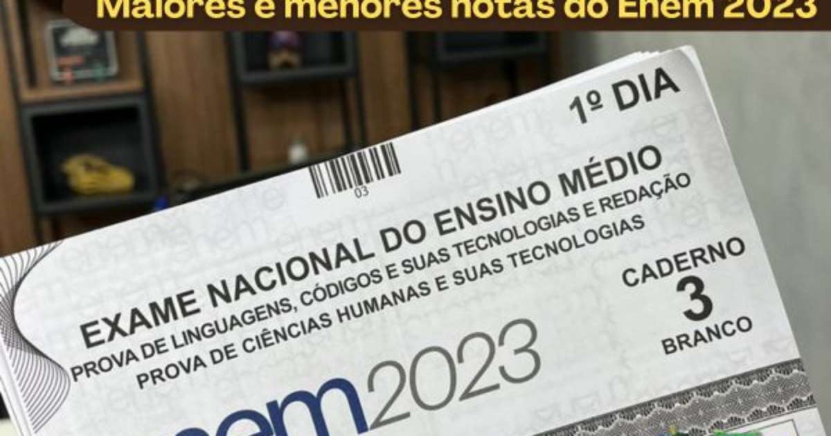 Enem 2023: veja as maiores e menores notas das provas