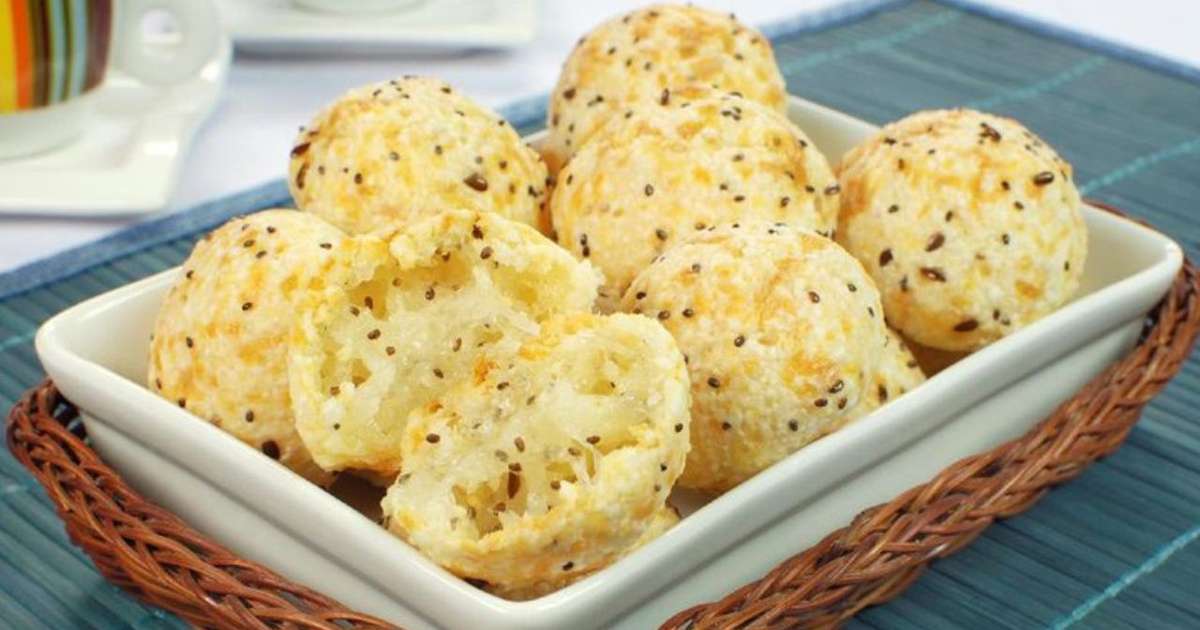 Pão de queijo de tapioca sem óleo e sem glúten