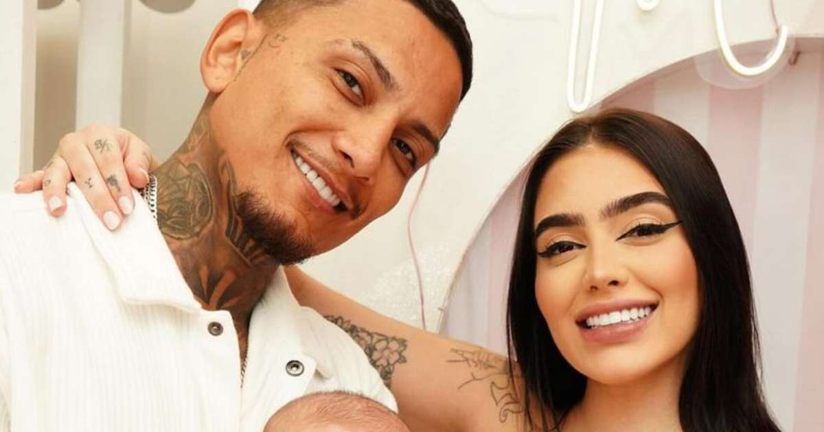 MC Mirella e Dynho Alves celebram o primeiro mês de vida da filha, Serena