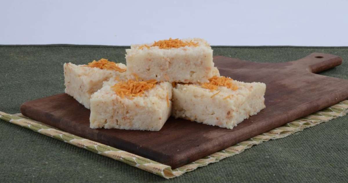 Cuscuz de tapioca com coco queimado para uma sobremesa light