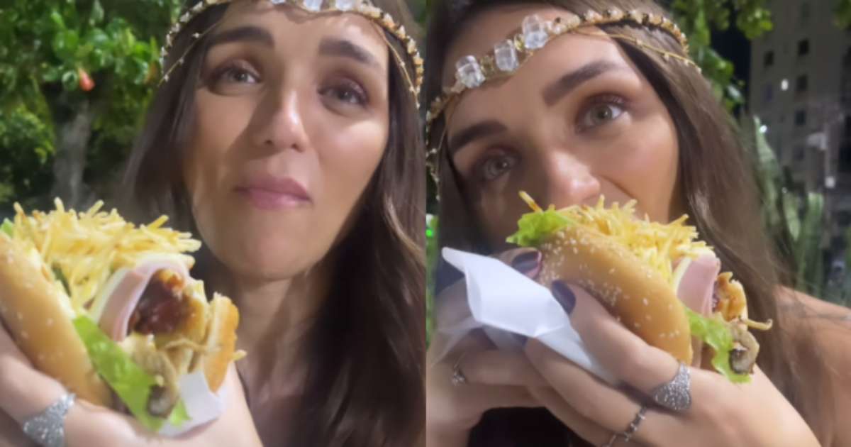 Rafa Kaliman come "podrão" após curtir bloquinho de carnaval: 'Sei nem ...