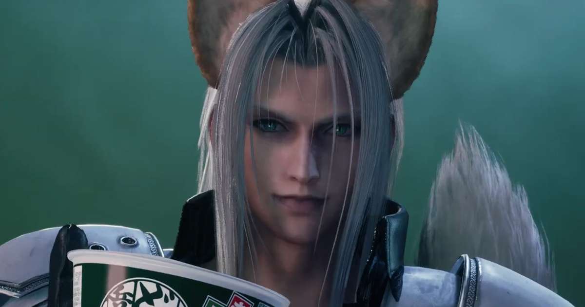 Sephiroth vende macarrão instantâneo em comercial no Japão