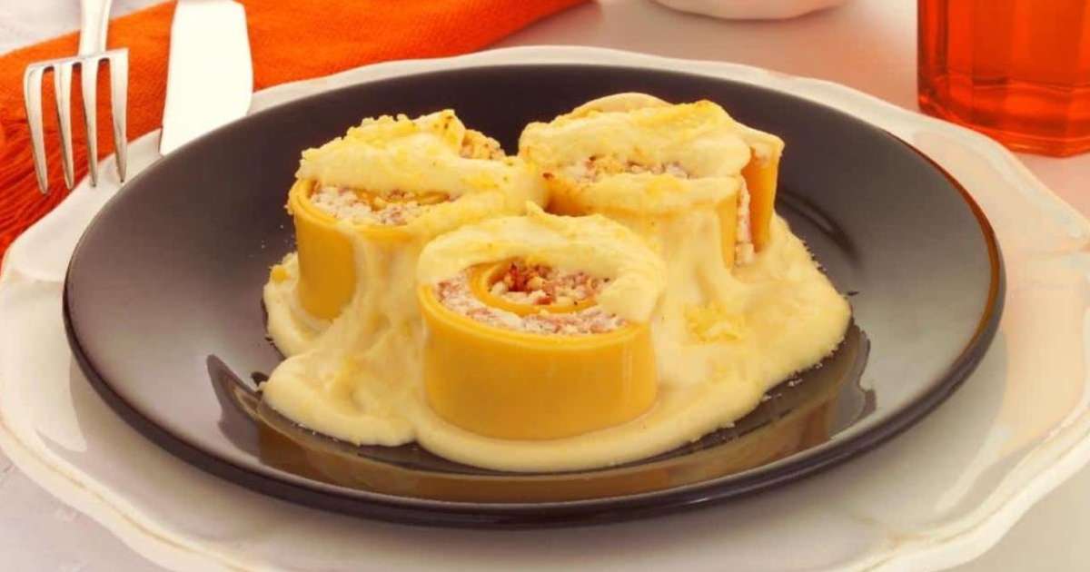 Rondelli de presunto e molho de queijo para fazer e se apaixonar