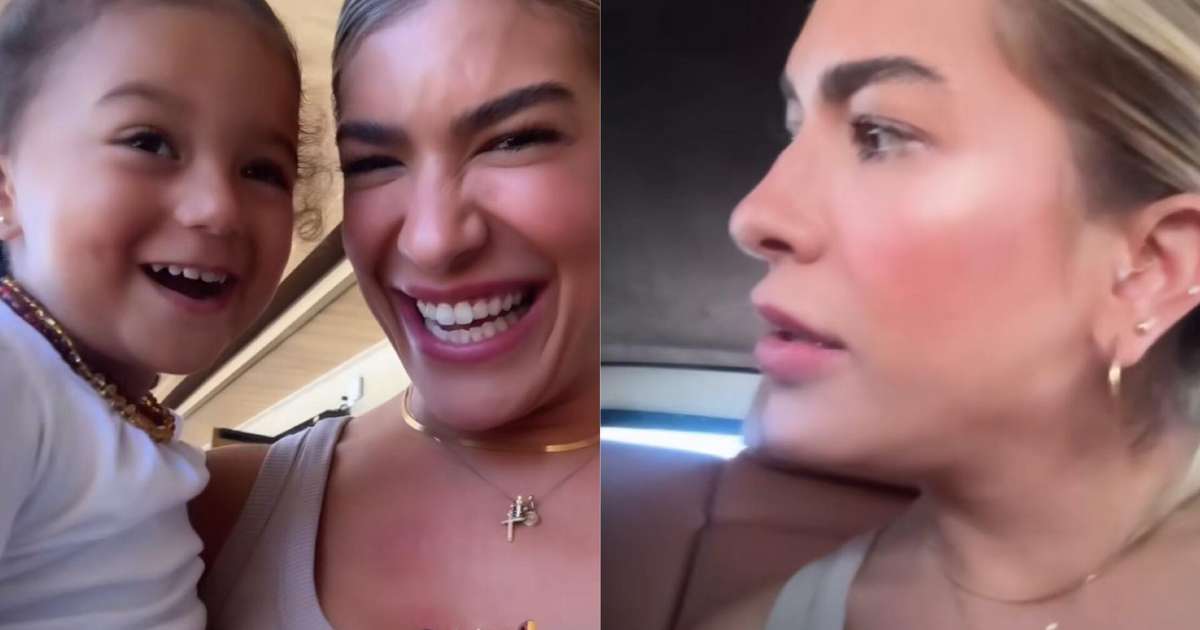 Lore Improta tem reação inesperada ao descobrir que a filha brigou na ...