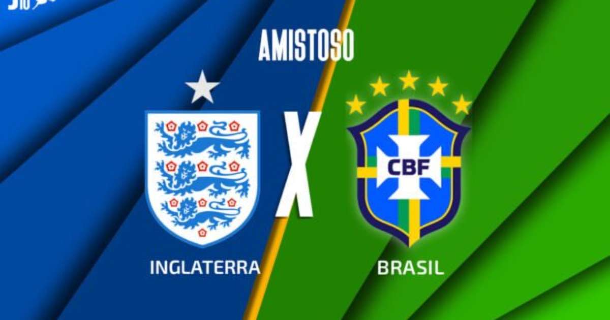 Inglaterra x Brasil: onde assistir, arbitragem e escalações