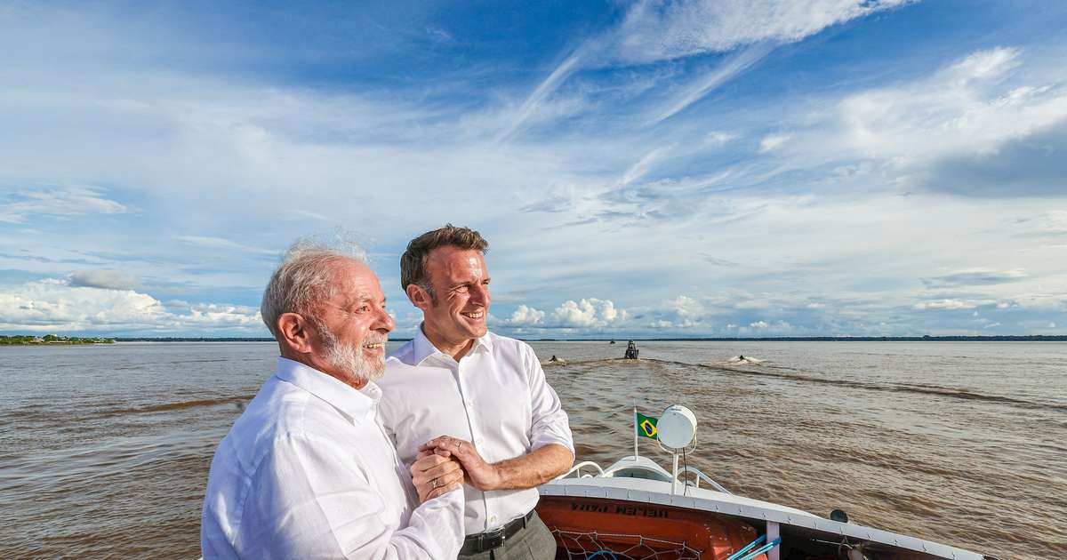 Lula e Macron chegam a Belém para reunião com foco na Amazônia