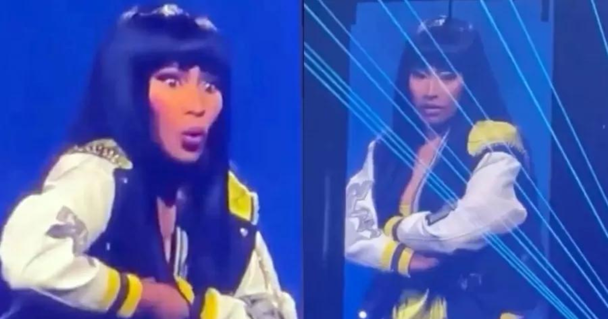 Nicki Minaj fica com seios à mostra durante show nos EUA
