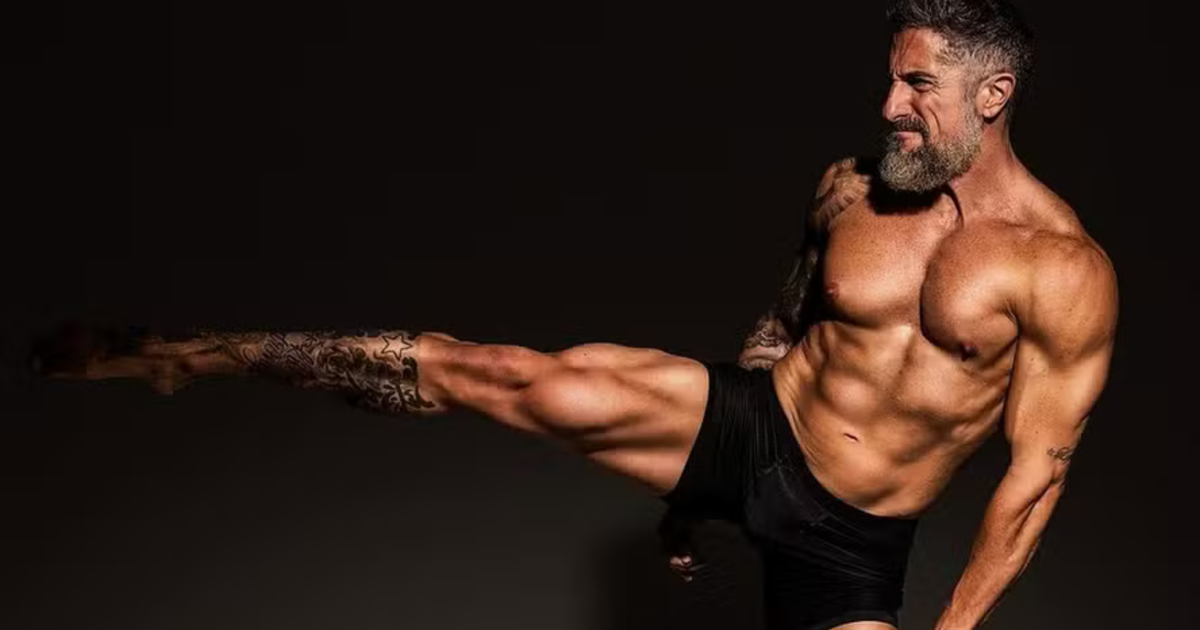 Como Marcos Mion atingiu o seu ápice físico na meia-idade, aos 44 anos?