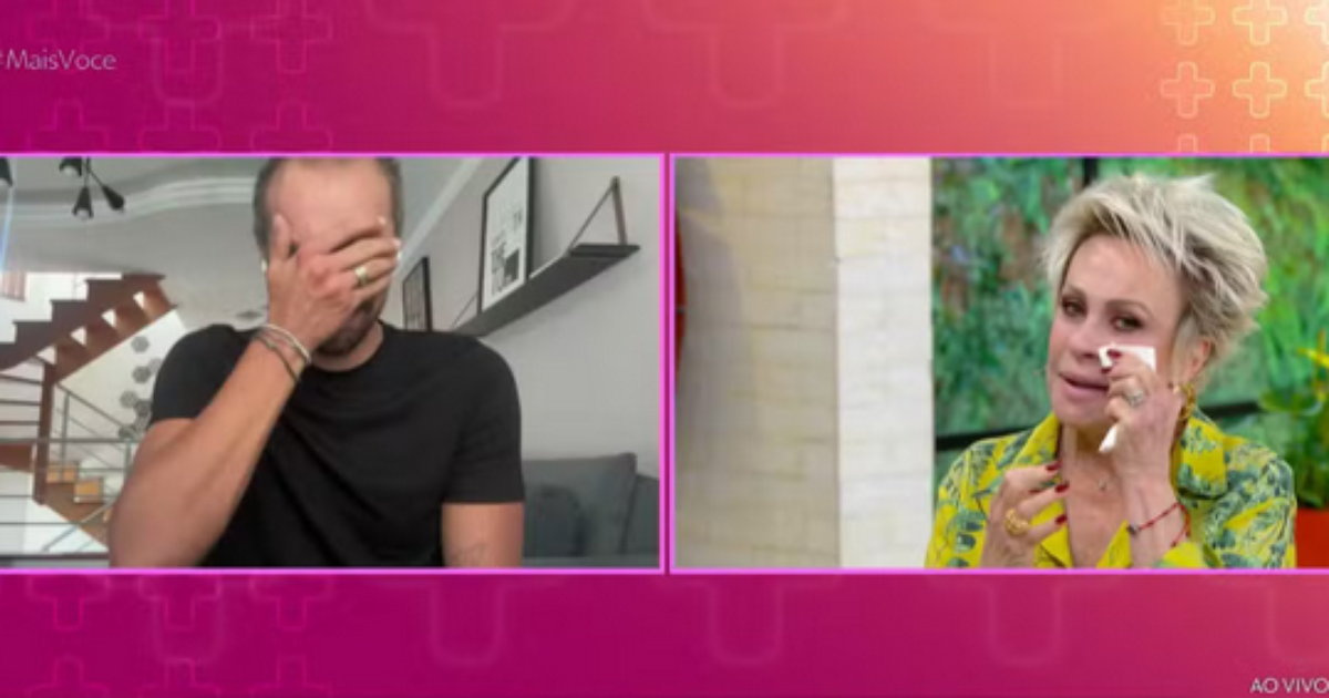 Ana Maria Braga e tutor do cachorro Joca choram ao vivo ao falar sobre a morte do animal