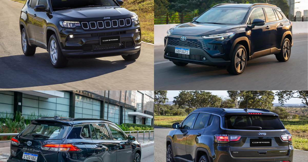 Toyota Corolla Cross bate Jeep Compass em comparativo de 7 itens