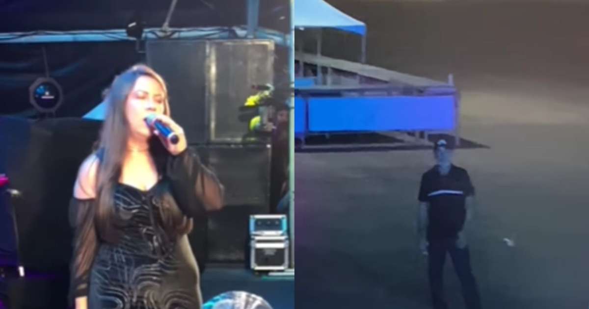 Viralizou! Cantora impressiona ao fazer show com apenas o pai na plateia