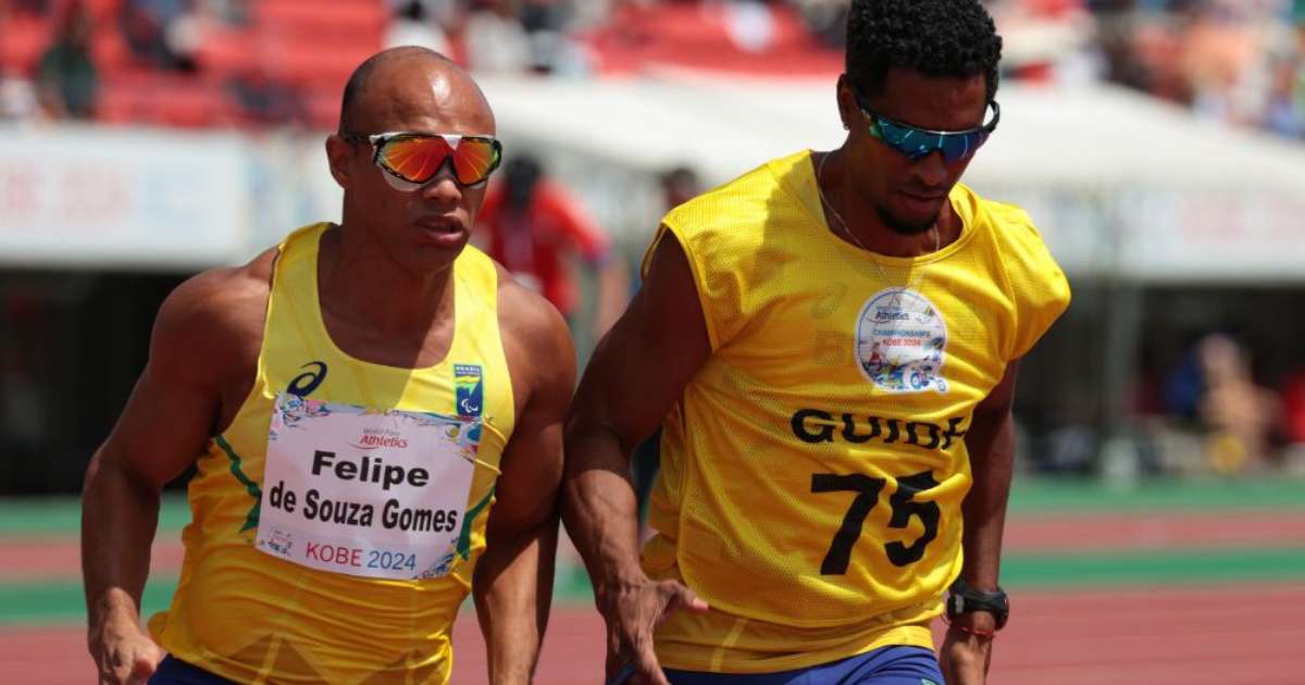 Felipe Gomes falha na luta pelo bi e é bronze nos 400 m T11