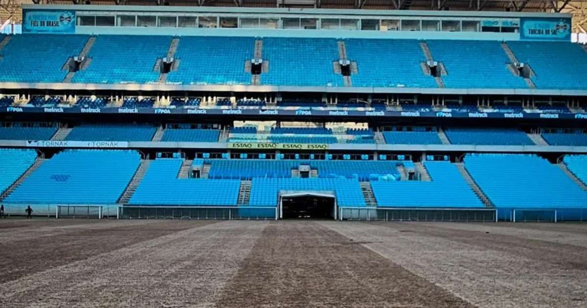Veja como ficou a Arena do GRÊMIO, após inundações no Rio Grande do Sul