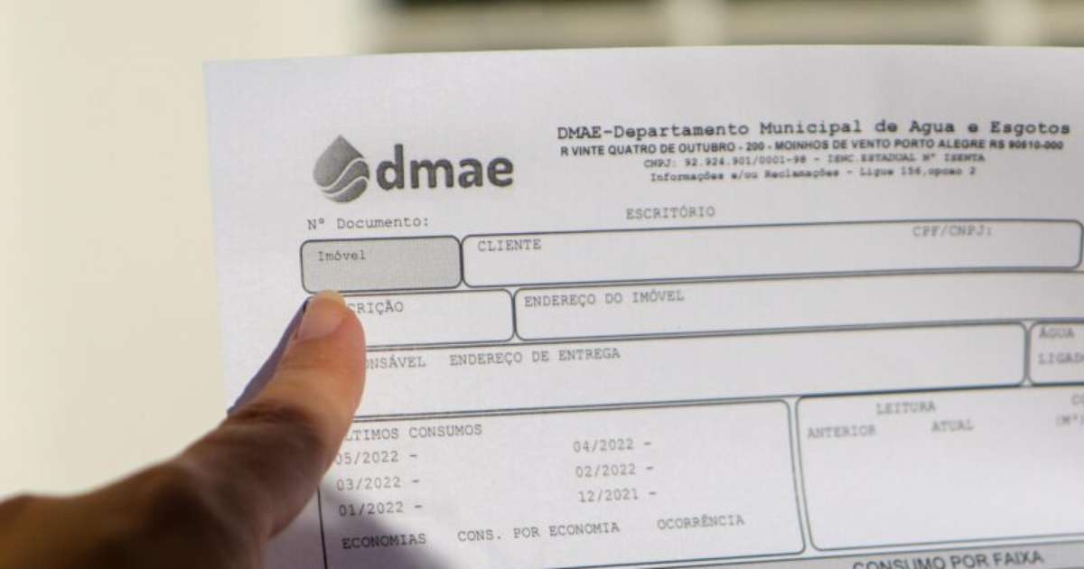 Dmae explica novas regras para tarifa da conta de água em Porto Alegre