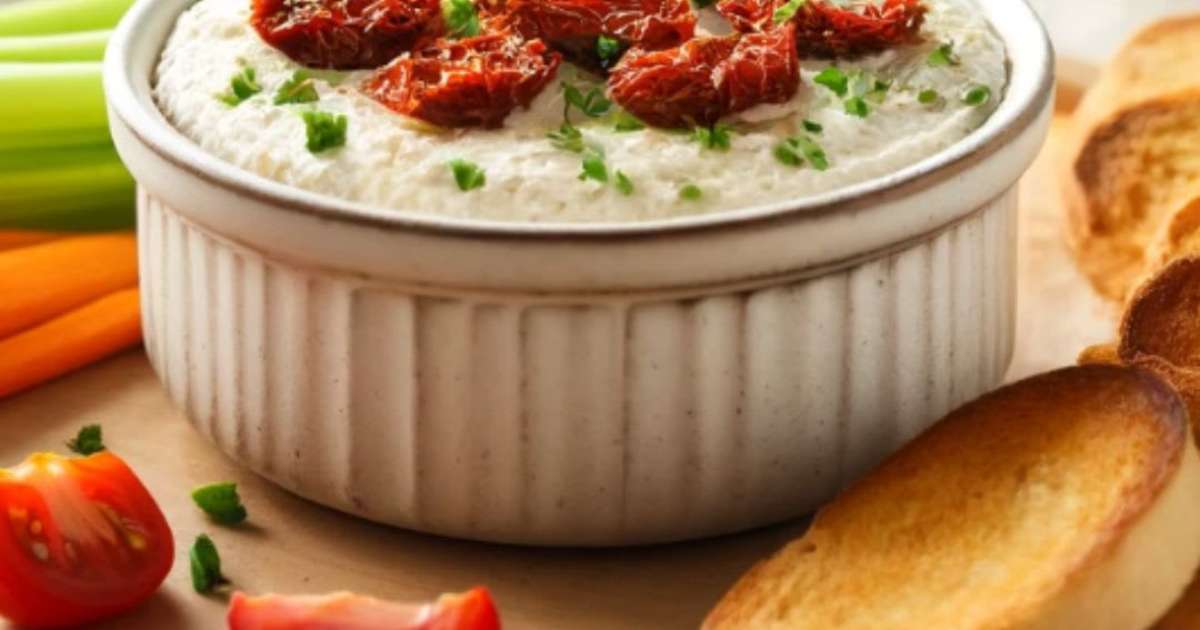 Patê de tomate seco: de cream cheese sem leite caseiro